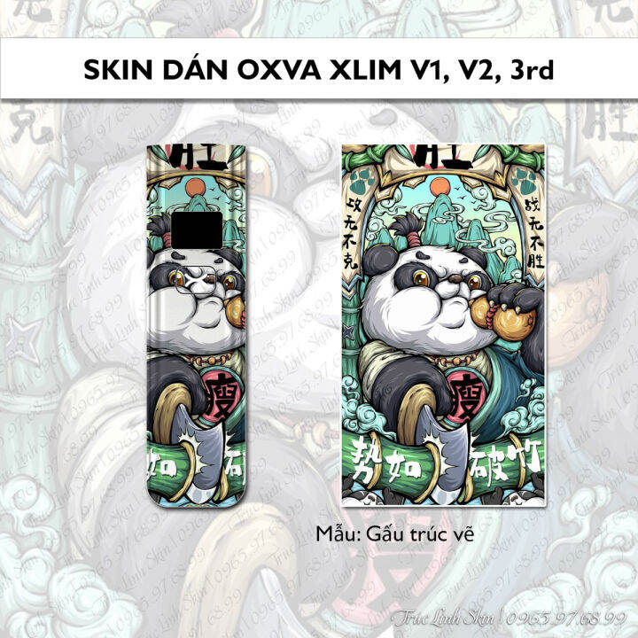 Skin dán Xlim v1, v2, kỷ niệm mẫu Gấu trúc vẽ | Lazada.vn