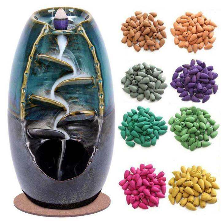 Everso Incense Indian 50 Capsules Incense Cones Smoke Buddhis Backflow ...