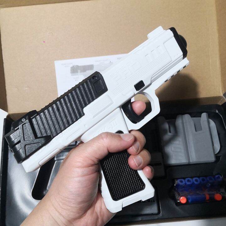 NERF Glaster Soft Bullet Shell Ejecting ToyPistol - Foam Bullet Pellet ...