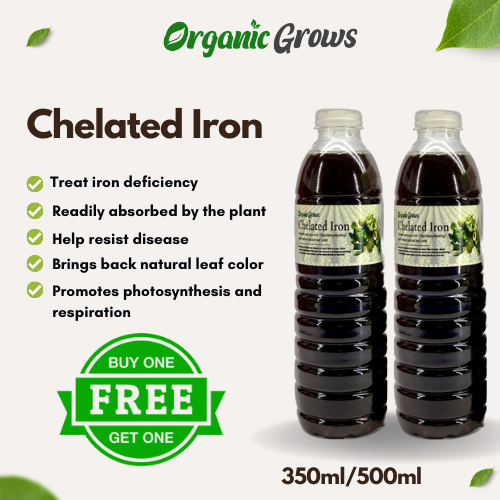 OrganicGrows B1T1 Chelated Iron (Foliar Spray) Restore Natural Leaf ...