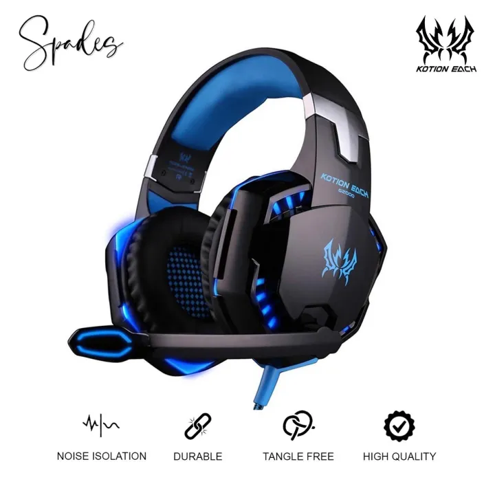 Gigaware G2000 Gaming Headphone LED Wired Headset | Onikuma G2000 ...