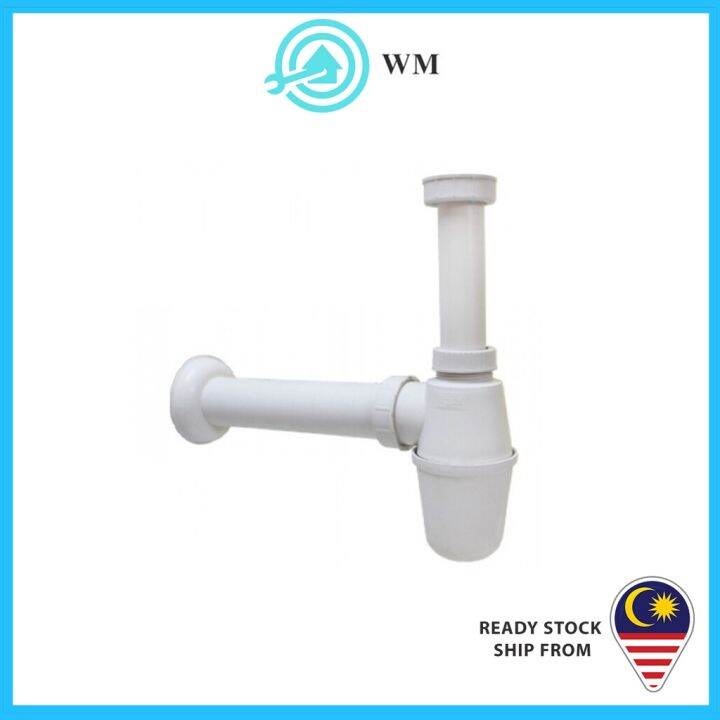 PVC Bottle Trap 32mm 1 1/4" For Bathroom Basin Waste | Lazada