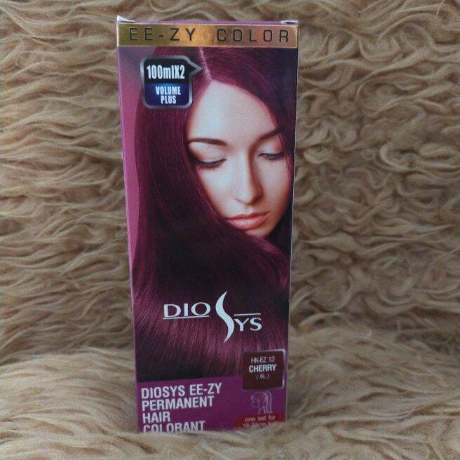 DIOSYS CHERRY EE-ZY PERMANENT HAIR COLORANT CAT PEWARNA SEMIR RAMBUT ...