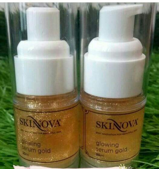 skinnova glowing serum gold 100% original | Lazada Indonesia