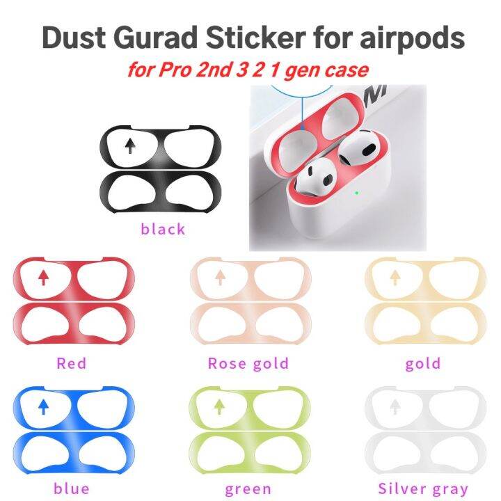 Dust Guard Stickers for AirPods Pro 2nd Gen 2022, for airpod 3 2 1 case ...