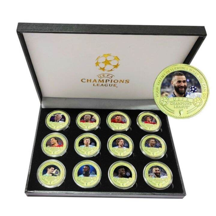 2022 FIFA World Cup Qatar 2022 Commemorative Coin Messi Argentine Football Star Surrounding ...