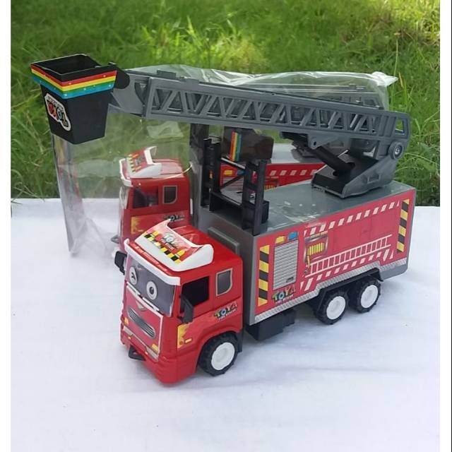 Truck Pemadam Abu mainan mobil pemadam kebakaran JSP 3014 | Lazada ...