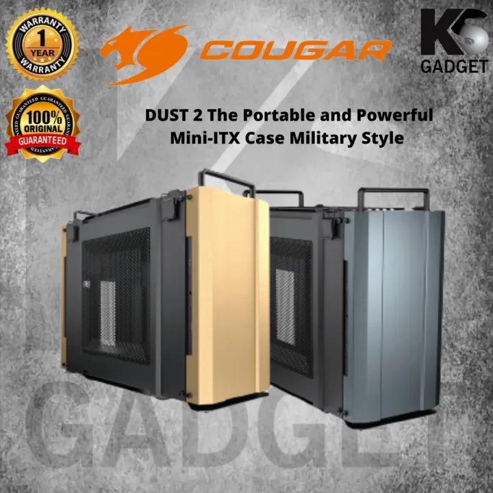 COUGAR DUST 2 The Portable and Powerful Mini-ITX Case Military Style ...