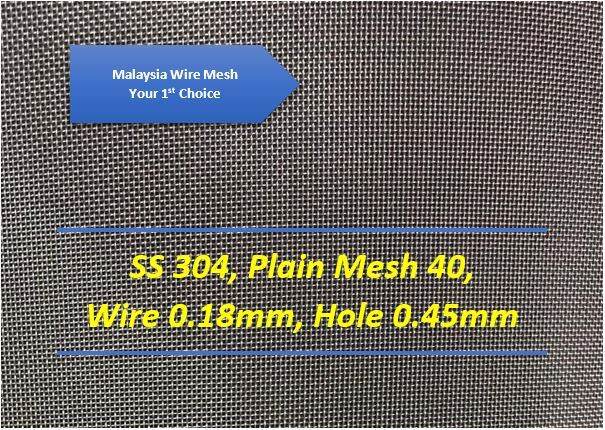 SS304 Stainless Steel Wire Mesh 40 Mosquitoes Netting/Insect Netting ...