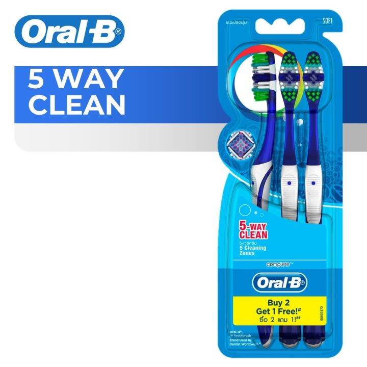 Per care ORAL B 5-Way Clean Soft Toothbrush 3s | Lazada PH