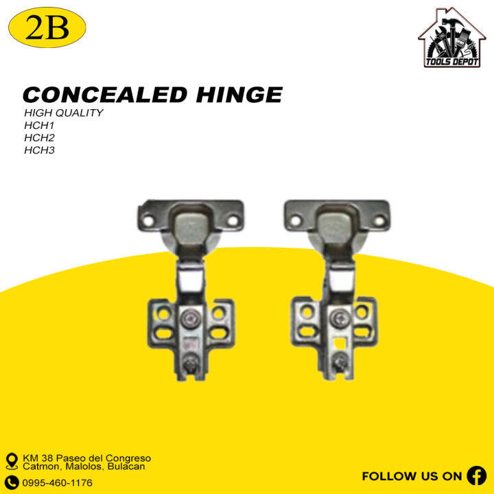 2B PREMIUM QUALITY HYDRAULIC CONCEALED HINGE | Lazada PH