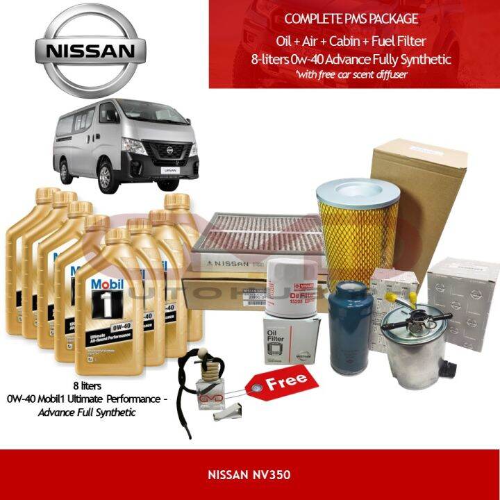 [FULL PMS COMBO SET] NISSAN NV350 | ENGINE OIL + OIL FILTER + AIR ...
