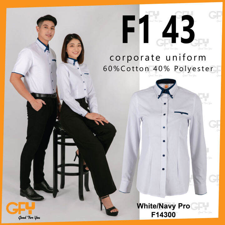 OREN SPORT F143 Female Long Sleeve F1 Corporate Uniform Business Smart ...