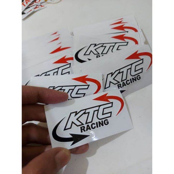 STICKER KTC RACING CUTTING STICKER CUTTING MOTOR CUTTING STICKER ...