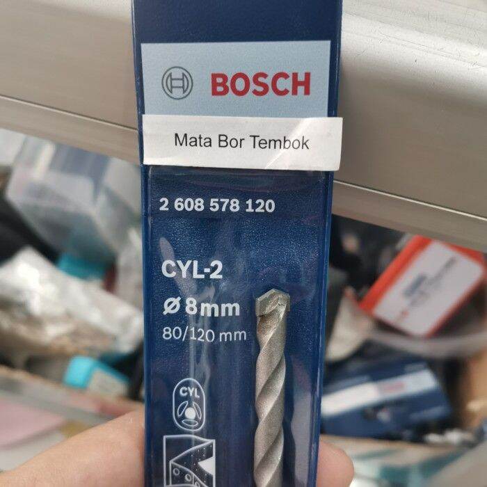 BOSCH mata bor beton 8 mm CYL-2 mata bor tembok drill 8mm | Lazada Indonesia