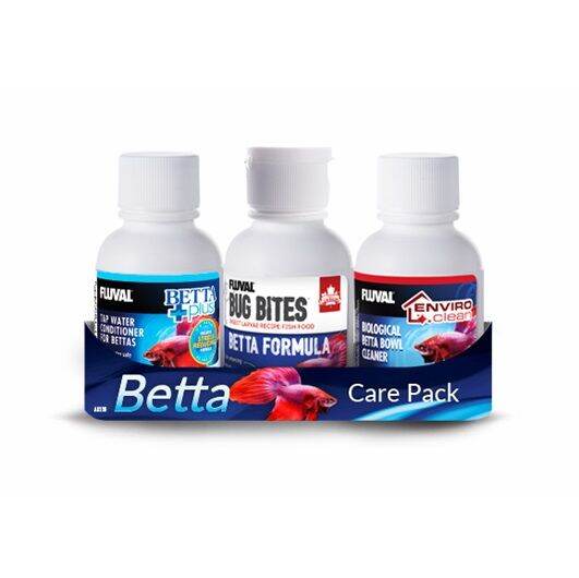 Nutrafin Betta Care Pack Set [Bug Bites Betta Formula x1 / Betta Plus ...