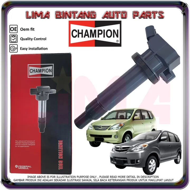 Toyota Avanza F601 F602 Ignition Coils , Plug Coil CHAMPION *Original ...