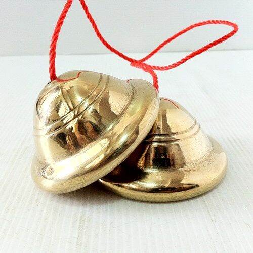 ฉิ่งทอง ฉิ่งลงหิน / ฉิ่งทองเหลือง ขนาด 6 เซนติเมตร เสียงใส กังวาล ทนทาน ...