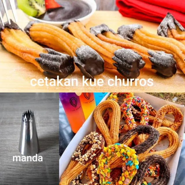 Spuit kue churros cetakan kue churros spuit semprit spuit sagu kecil ...