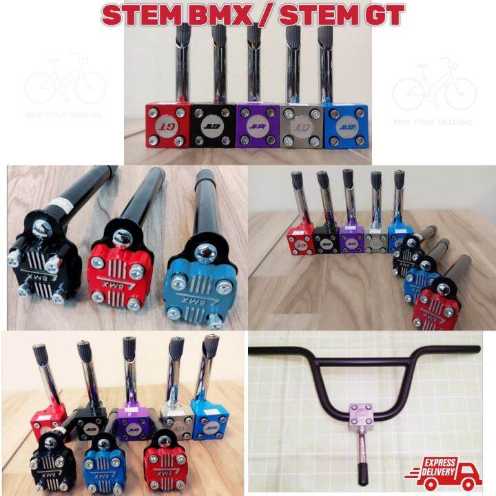 GT ALLOY HANDLE BAR STEM BASIKAL BMX BICYCLE RAJAK CITY BIKE | Lazada