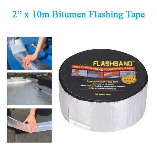 2" x 10m Bitumen Flashing Tape / Gam Atap/ Penampal Zinc/bitumen ...