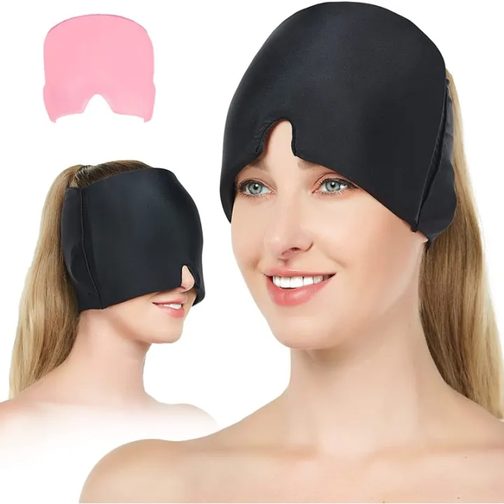 8 Migraine Relief Hat Gel Hot Cold Therapy Cap Headache Relief Pack