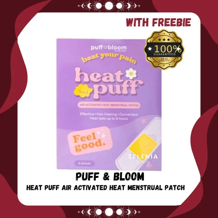 W/ FREEBIE - Puff & Bloom Heat Puff Air Activated Heat Menstrual Patch ...