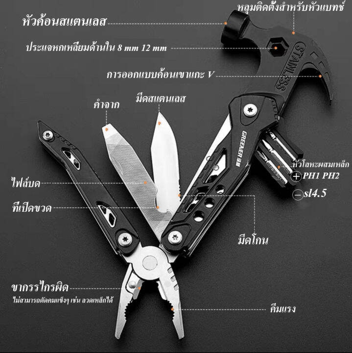ค้อน คีมจับ อเนกประสงค์ MULTI FUNCTION TOOL ค้อน คีมจับ อเนกประสงค์ ...