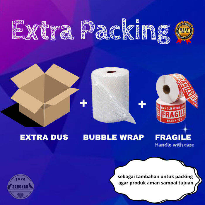 EXTRA PACKING DUS + BUBBLE WRAP + FRAGILE PACKING TAMBAHAN - Extra ...