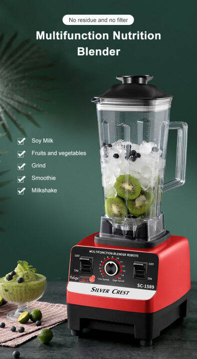 Heavy Duty Food Processor SILVER CREST Blender High Performance Blender ...