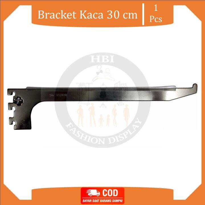 Bracket Kaca 30cm | Ambalan Kaca | Daun Breket Kaca 30cm Display ...