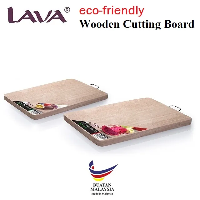 LAVA eco-friendly Wooden Chopping Board With Hanger LAVA Papan Pemotong ...