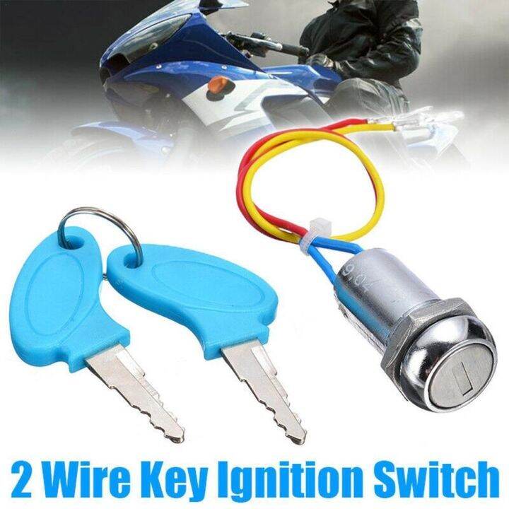 New Arrival 1 Set 2 Wire Key Ignition Switch Lock Motorcycle Go Kart ...
