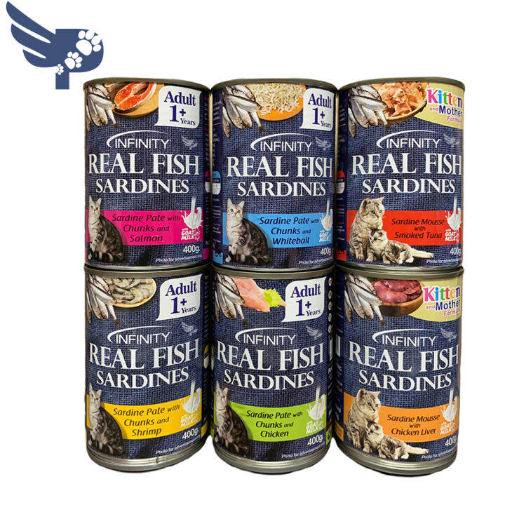 Infinity Real Fish Sardines 400g - Available in 6 different flavors ...