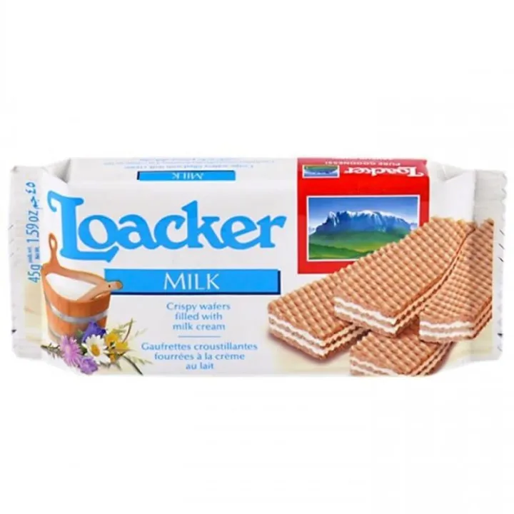LOACKER Milk Wafer Krim Susu 45g | Lazada Indonesia