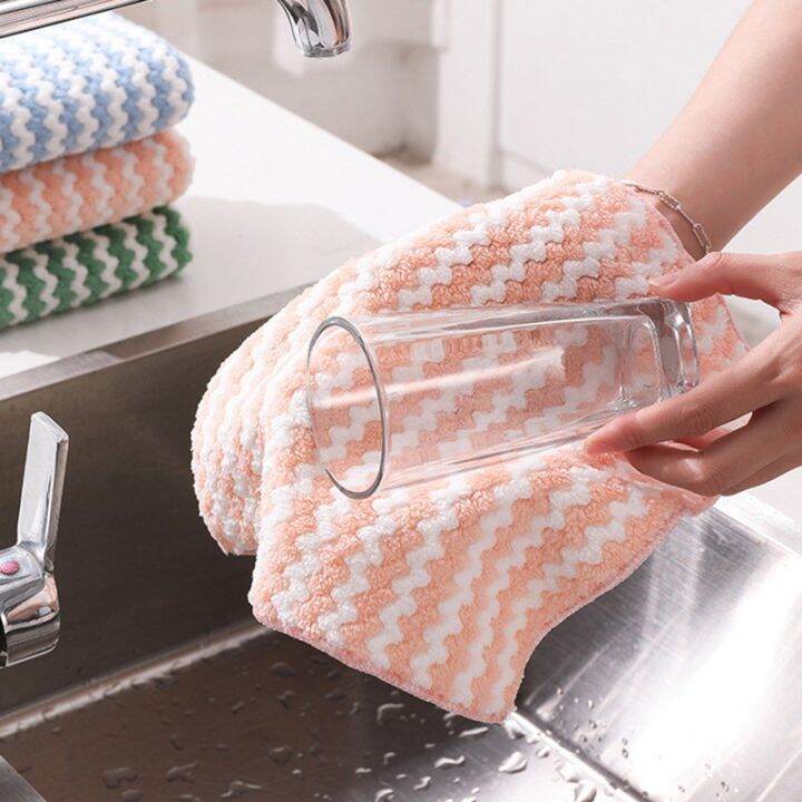 Washboat Rag Family Cleaning Lazy Kitchen Water Absorption Thickening ...