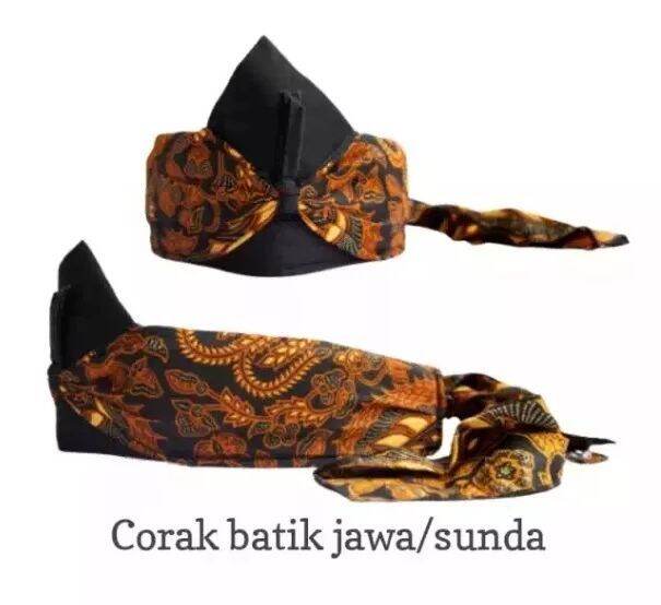 Ikat Kepala pria Tradisional Khas Sunda Jawa dan Bali // Topong topi ...