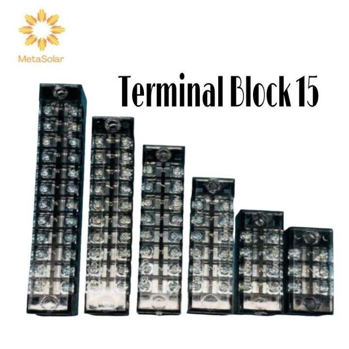 【COD】 Terminal Blocks TB15A 3/4/5/6/8/10/12 power wire connector ...
