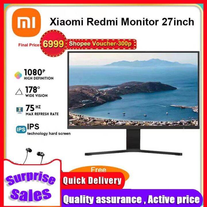 Xiaomi Redmi Monitor 27 inch Desktop Display 1080P HD Computer Monitor ...