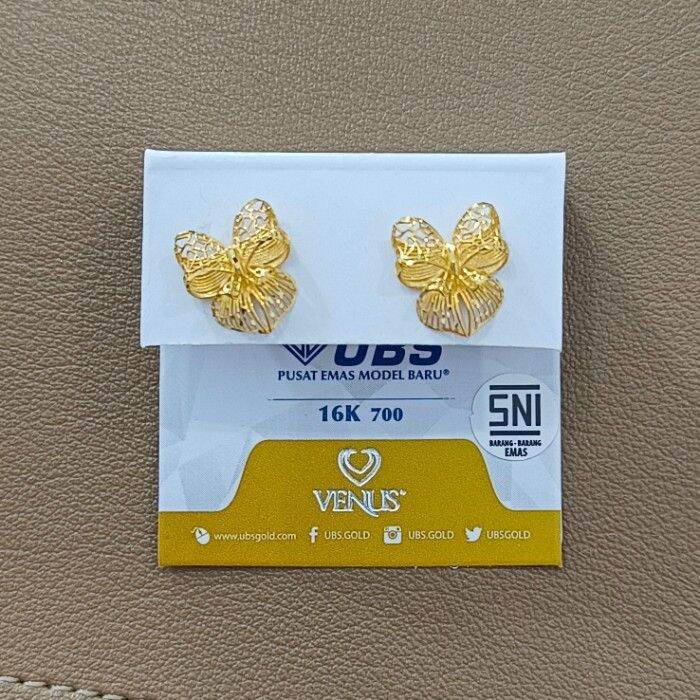 Stok ganya 1 giwang wanita model pita etnik simepl emas model korea ...