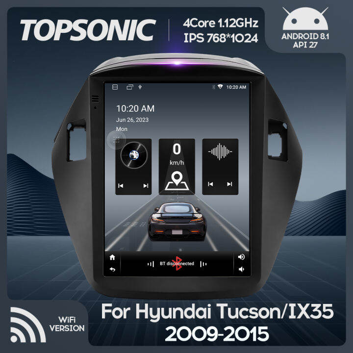 TopSonic Android 9.7inch IPS Full Touch Vertical Screen Car Raido Audio ...