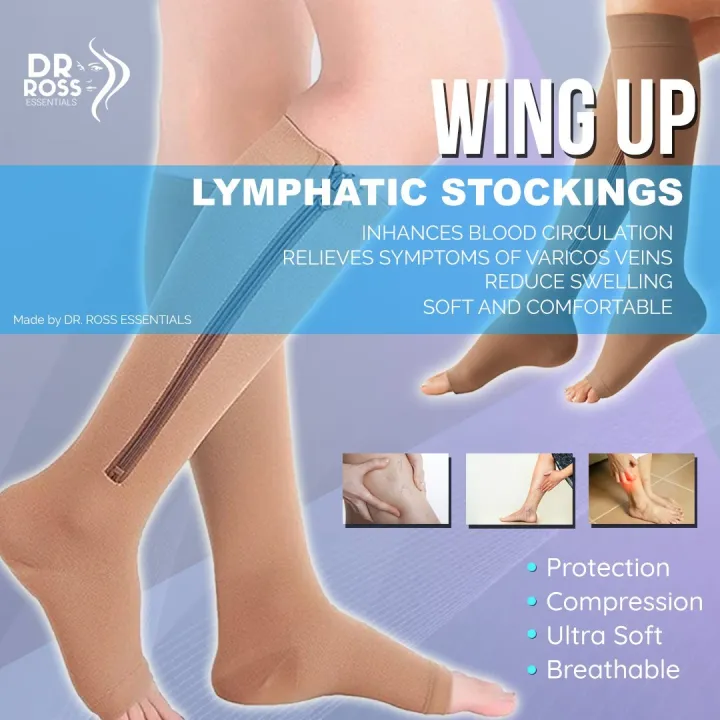 (NOW AVAILABLE) PROMO!!! Wing-Up Lymphatic Stockings | Compression ...