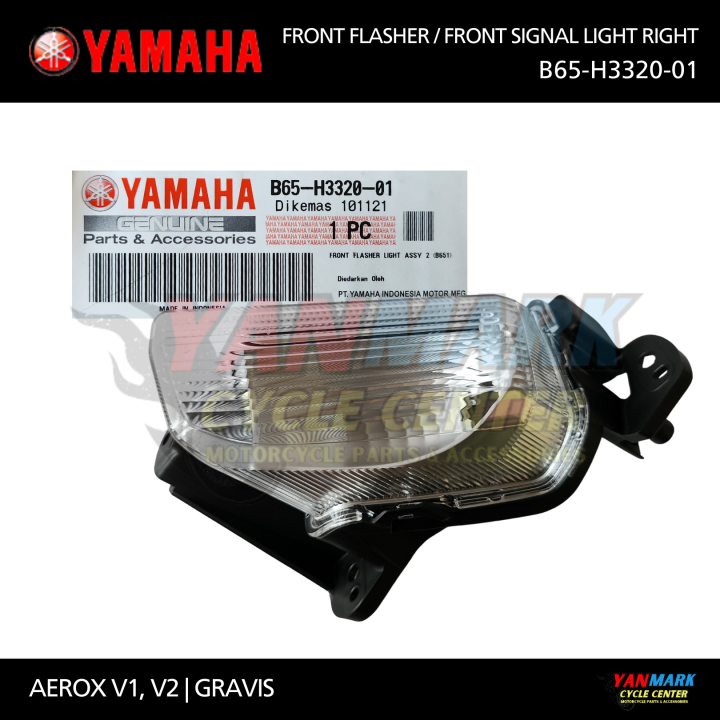 ORIGINAL YAMAHA - FRONT FLASHER / FRONT SIGNAL LIGHT RIGHT - AEROX V1, V2 - B65-H3320-01 | Lazada PH
