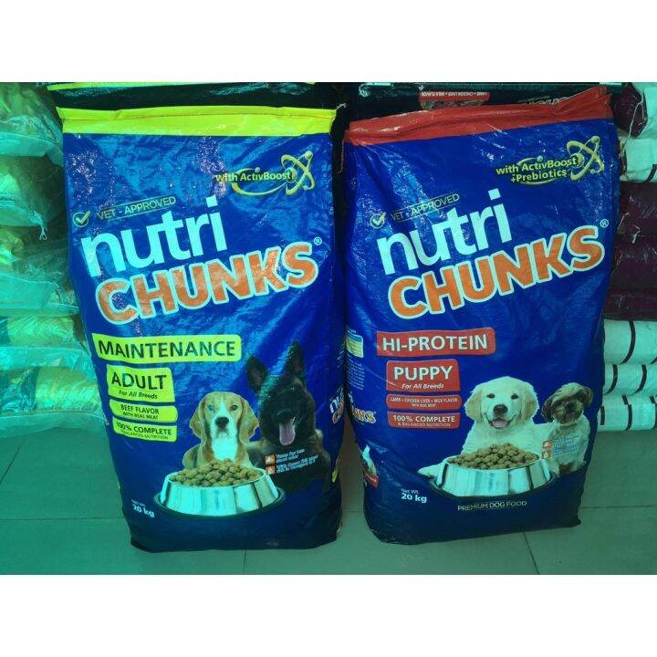 Nutri Chunks Adult/Puppy 20kg Nutrichunks (Adult 2 bags of 10kg ...