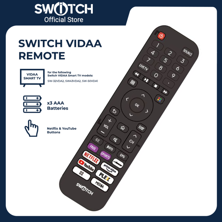 Switch Vidaa Smart TV Remote | Lazada PH