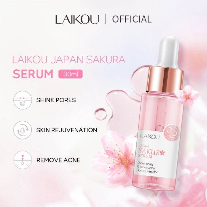 LAIKOU FDA Japan Sakura Serum Remove Wrinkles Spots Cherry Blossoms ...