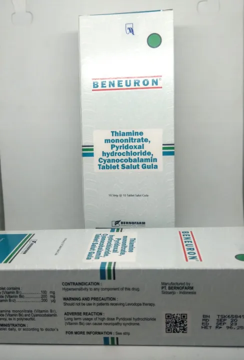 BENEURON VITAMIN vitamin B kompleks Per BOX isi 10 Strip | Lazada Indonesia