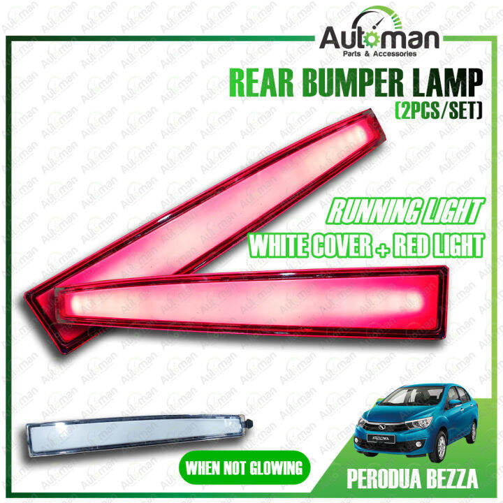 Perodua Bezza LED Rear Bumper Running LED Brake Lamp Light Warning ...
