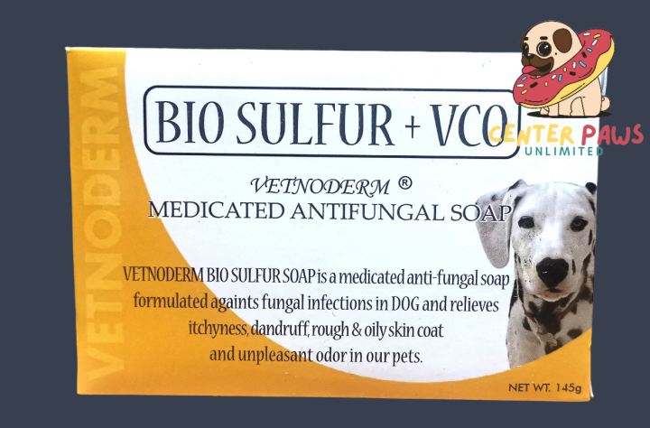 Vetnoderm Bio Sulfur + VCO Medicated Anti-fungal SOAP | Lazada PH