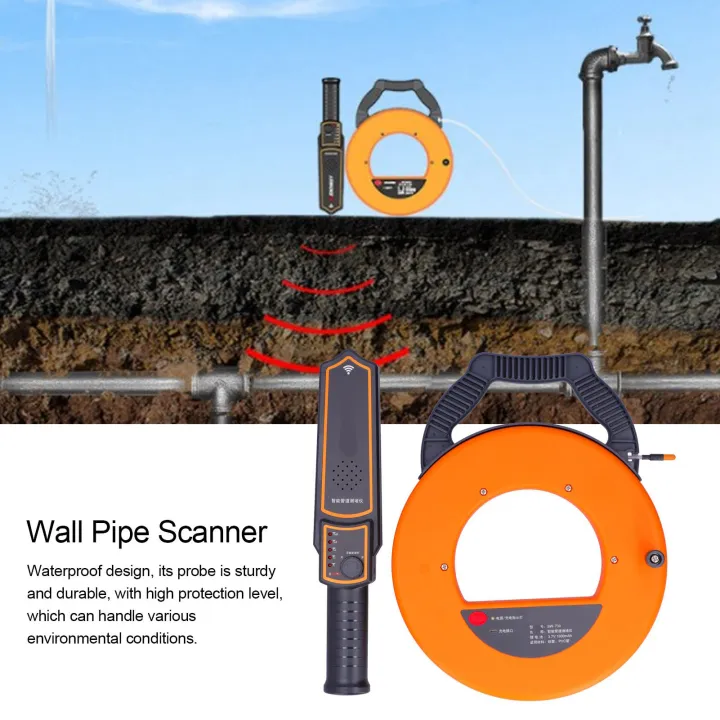 5V เครื่องตรวจจับการอุดตันของผนังท่อกันน้ำ Professional Steel PVC Wall ...